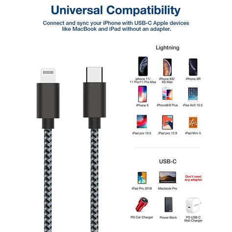 usb mfi usb c to lightning cable nylon braided lightning cable pd20w supported manufacturer