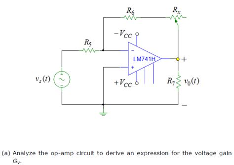 Solved Analyze The Op Circuit To Derive An Expression Chegg Com