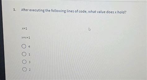 After Executing The Following Lines Of Code Studyx