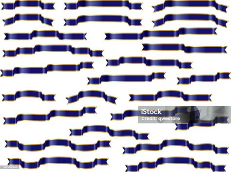 Ribbon Edge 00314 Loose Edge Stock Illustration Download Image Now Blue Border Frame