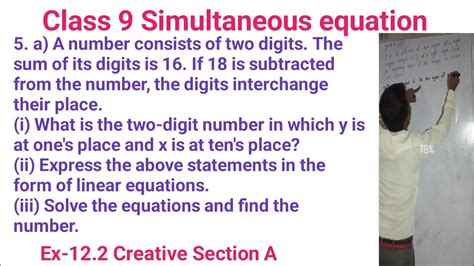 5 A A Number Consists Of Two Digits The Sum Of Its Digits Is 16 If
