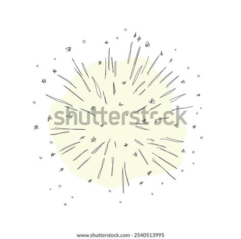 Continuous One Line Drawing Exploded Firework Stock Vector Royalty Free Shutterstock