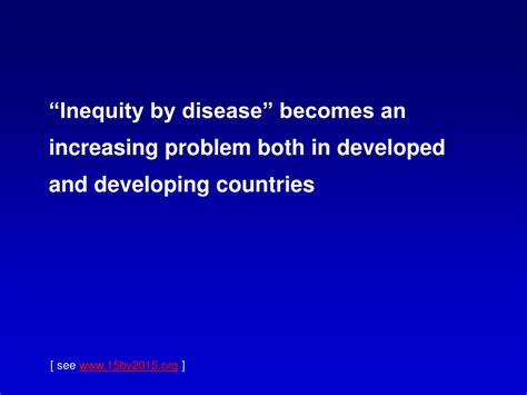 Ppt Inequity By Disease A New Challenge Powerpoint Presentation