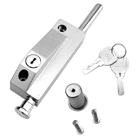 Sliding Door Lock For Window Glass Patio Doors Silver Auxiliary