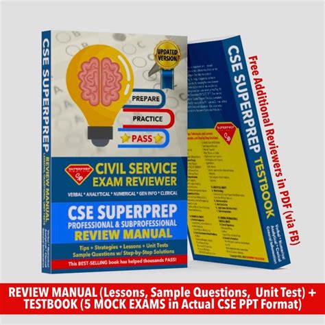 Cse Reviewer Civil Service Exam 2023 2024 Review Superprep Reviewer Lazada Ph