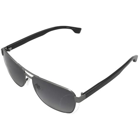 Hugo Boss Grey Rectangular Mens Sunglasses Boss 1559os 0r80wj 60