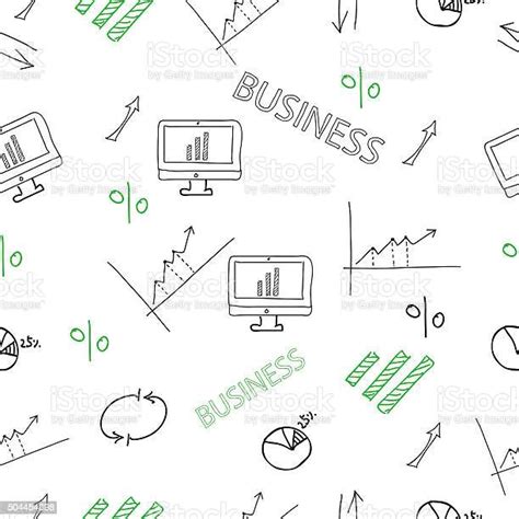 낙서 Bisiness 패턴 그래프에 대한 스톡 벡터 아트 및 기타 이미지 그래프 금융 기업 재무와 산업 Istock