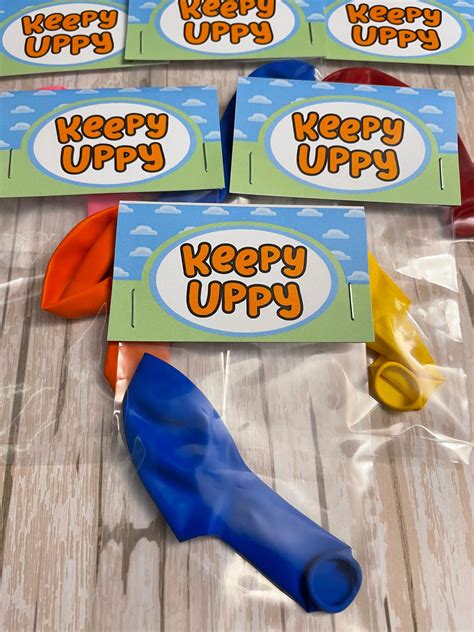 Keepy Uppy Favors Inspired Bluey Favors Balloon Favors Etsy