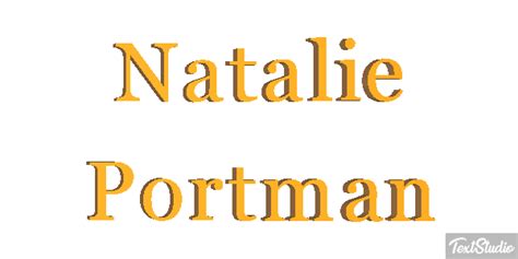 Natalie Portman Celebrity Animated  Logo Designs