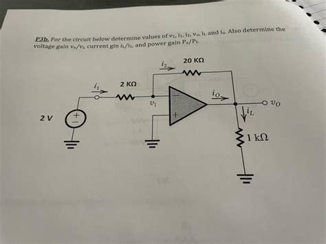 solved p3b for the circuit below determine values of