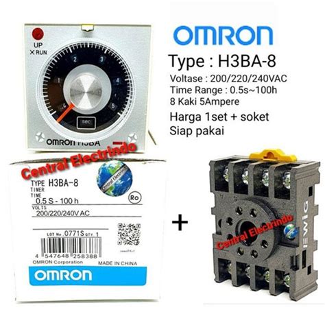 Jual Timer Omron H3Ba A8 220Vac Socket Jakarta Pusat Kohyann Store Tokopedia