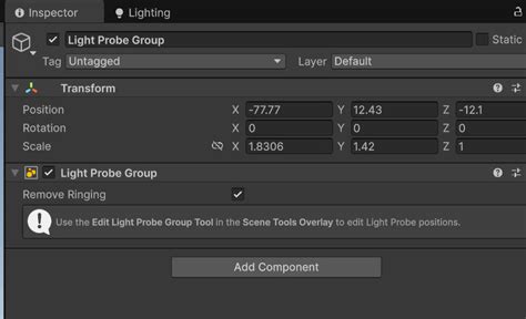 Why Is The Edit Button Not Showing Up In The Light Probe Group Unity