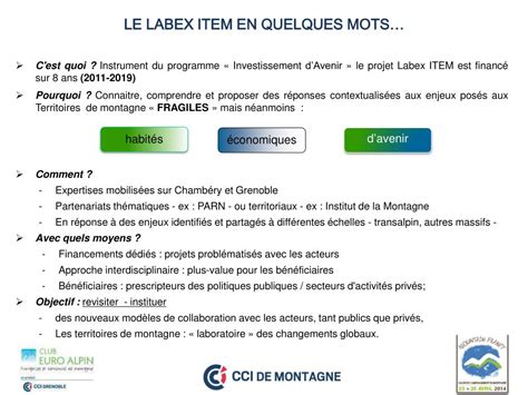 Ppt Le Labex Innovation Et Territoires De Montagne Powerpoint