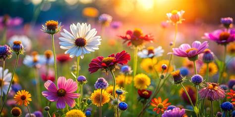 Download Ai Generated Wildflowers Flowers Royalty Free Stock