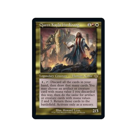 Mtg Queen Kayla Bin Kroog Retro Frame Promo Foil Stan Nowy 300pln