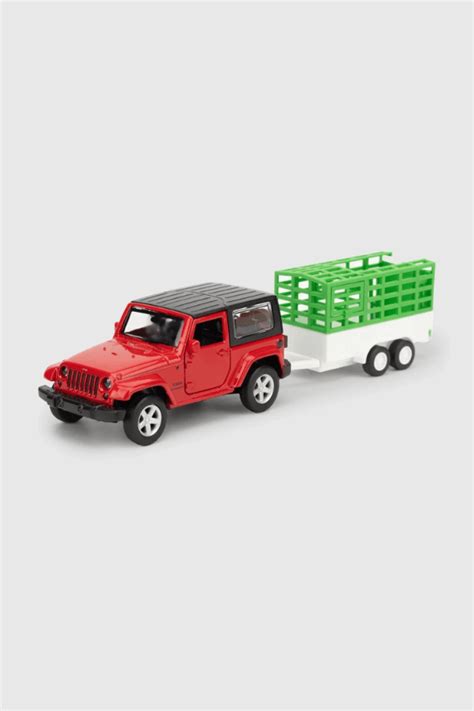ᐉ Игрушечный джип и прицеп для животных Автопром 43004TR Jeep Wrangler ...