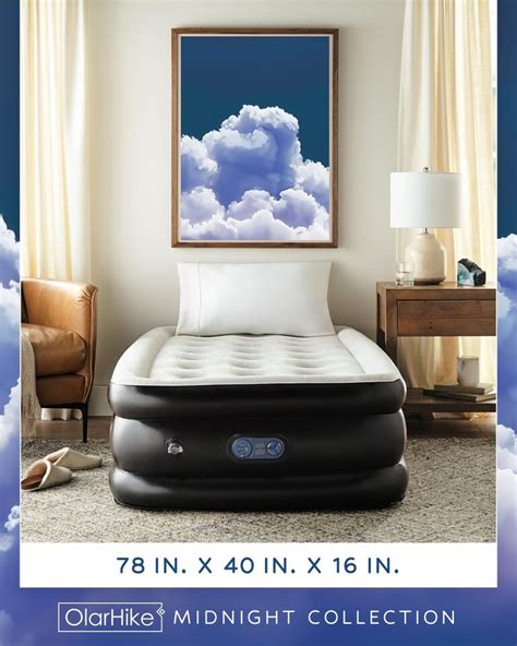 Olarhike Inflatable Twin Air Mattress With Built In Pump16 Elevated
