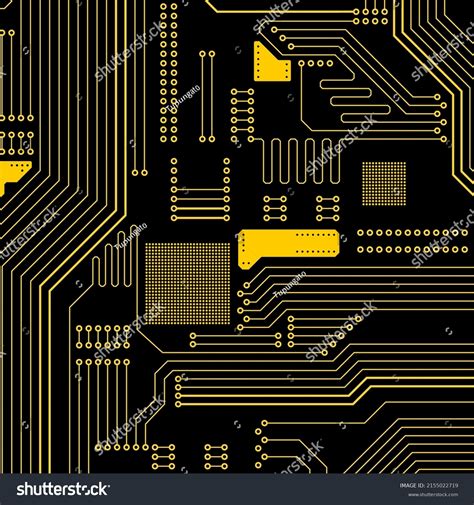 circuit board connection digital technology background stock vector
