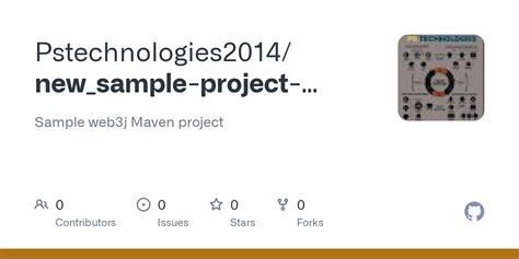 Github Pstechnologies2014newsample Project Maven Sample Web3j