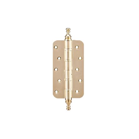 Door Hardware Solid Brass Double Ball Bearing Steeple Tip Hinge Butt