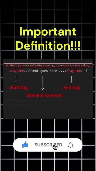 Html Element Web Tech Shorts Viralshorts Coding Youtube