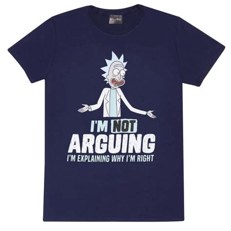 Rick And Morty Not Arguing T Shirt Merchoid