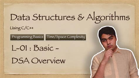l 01 basic dsa overview data structures and algorithms youtube