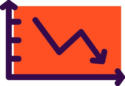 Declining Line Graph Vector Icon Design Vector Art At Vecteezy