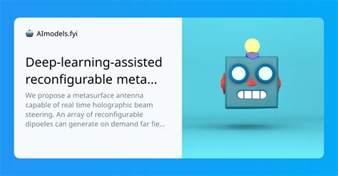 Deep Learning Assisted Reconfigurable Metasurface Antenna For Real Time