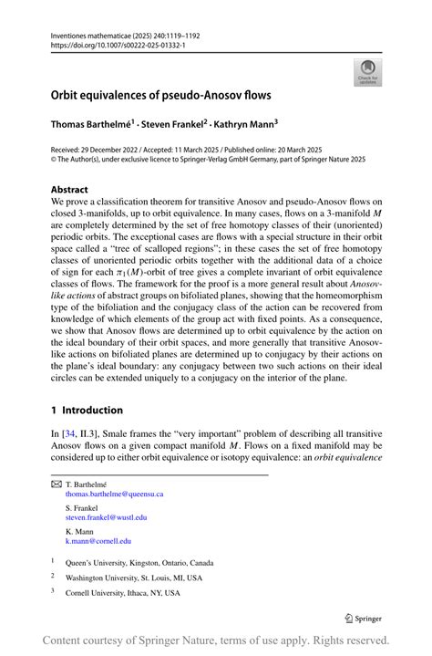 Orbit Equivalences Of Pseudo Anosov Flows