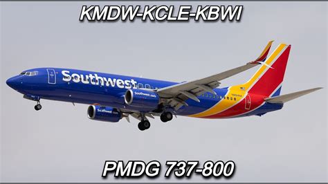Southwest Virtual Mdw Cle Bwi Pmdg 737 Vatsim Youtube