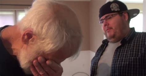 Man Surprises Angry Grandpa With New Home Video Popsugar Home