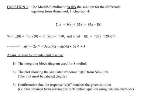 Solved QUESTION 3 Use Matlab Simulink To Verify The Chegg