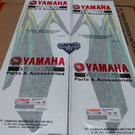 Jual STRIPING STIKER TANGKI KIRI DAN KANAN RX KING 2005 HIJAU ORIGINAL