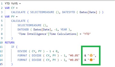 Conditional Formatting On Specific Column In Calculation Item Dax