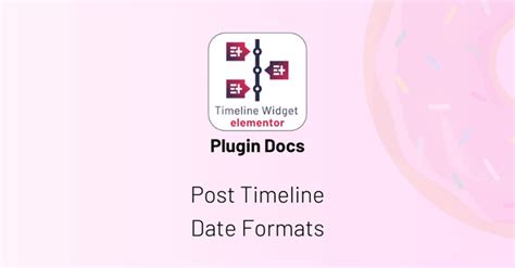 Post Timeline Date Formats Timeline Widget Pro For Elementor