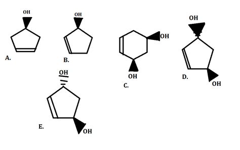 Solved Of The Below Molecules A Through E Which Chegg