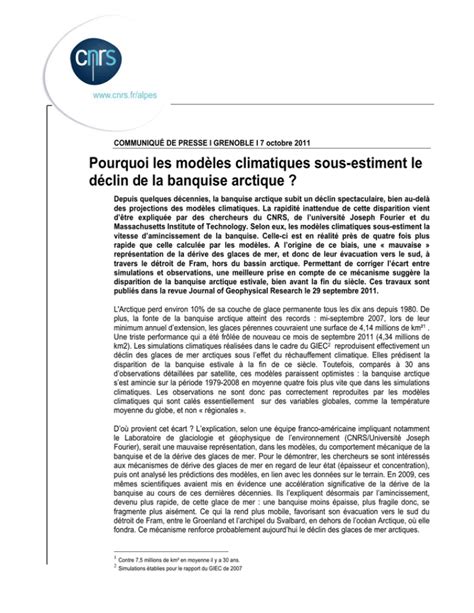 Pourquoi les modèles climatiques sous estiment le
