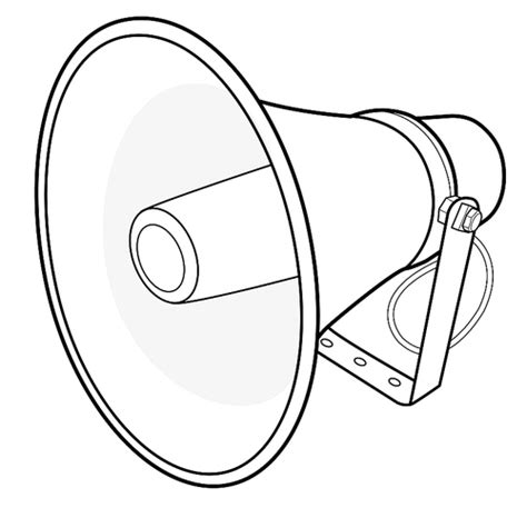 유토이미지 확성기 메가폰 스피커디자인 벡터일러스트