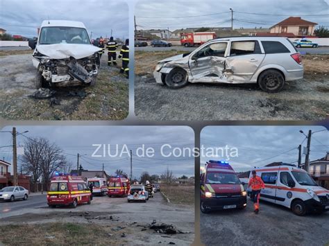 Știri Constanța Microbuz de călători implicat într un accident rutier