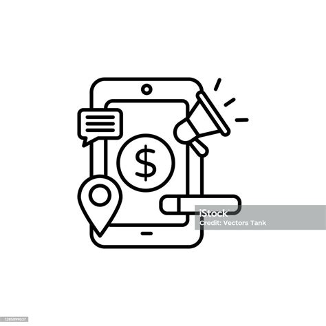 向量中的移動行銷圖示標識向量圖形及更多商務圖片 商務 商業策略 商標 Istock