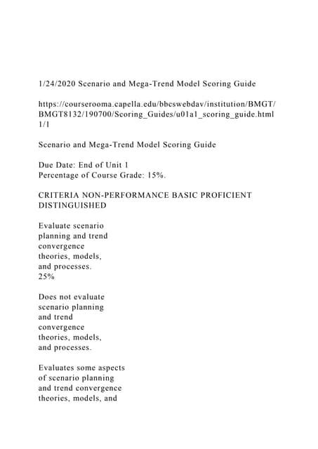 1242020 Scenario And Mega Trend Model Scoring Guidedocx