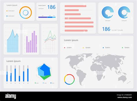 Financial Dashboard Featuring Global Data Visualizations Bar Charts Line Graphs And
