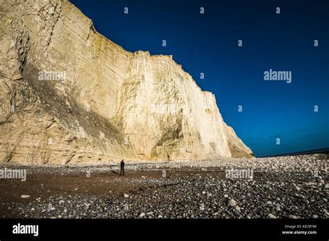 Cuckmere Cliffs Huge Chalk Bastion Cuckmere Haven East Sussex Chalk