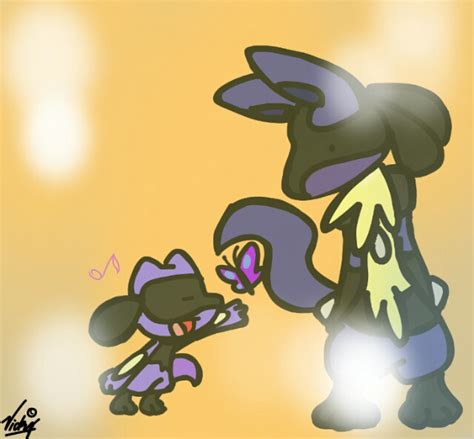 Lucario And Riolu Chibi Form By Stonetailsv9 On Deviantart