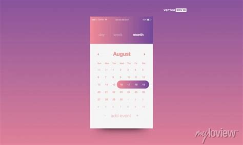 calendar app with to do list and tasks ui ux design for mobile posters