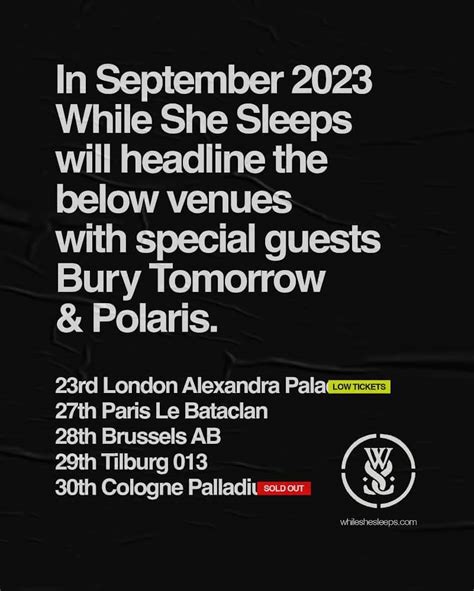 Polaris Added To While She Sleeps & Bury Tomorrow’s Upcoming European/UK Shows – Metal Anarchy