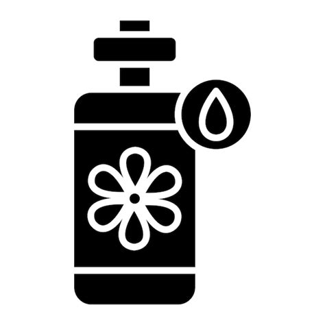 Premium Photo Body Massage Oil Glyph Solid Black Illustration