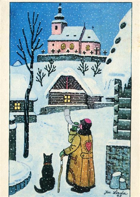 Josef Lada RadostnÉ VÁnoce Kolorovaná Kresbaodeon Aukro