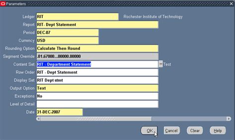 Request An Fsg Report Using The Run Financial Statement Generator